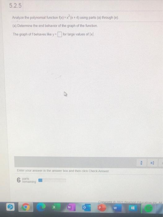 Solved 5.2.5 Analyze the polynomial function f(x)=x2(x + 4) | Chegg.com