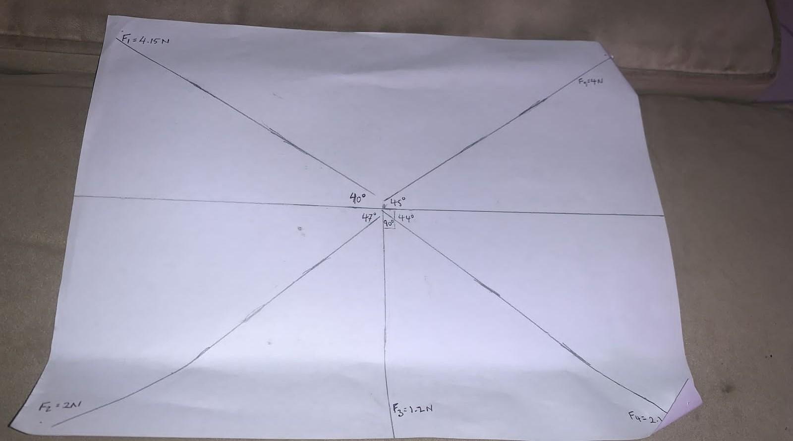 Solved RAW DATA SHEET Polygon of Forces | Chegg.com