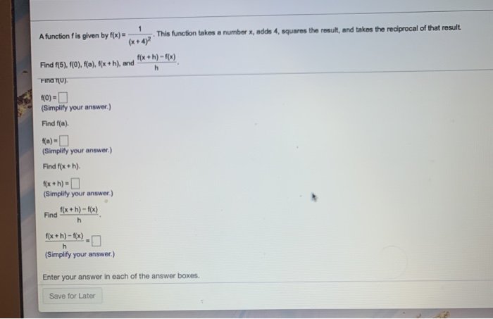 Solved his Question: 1 pt 1 A function is given by f(x) = | Chegg.com