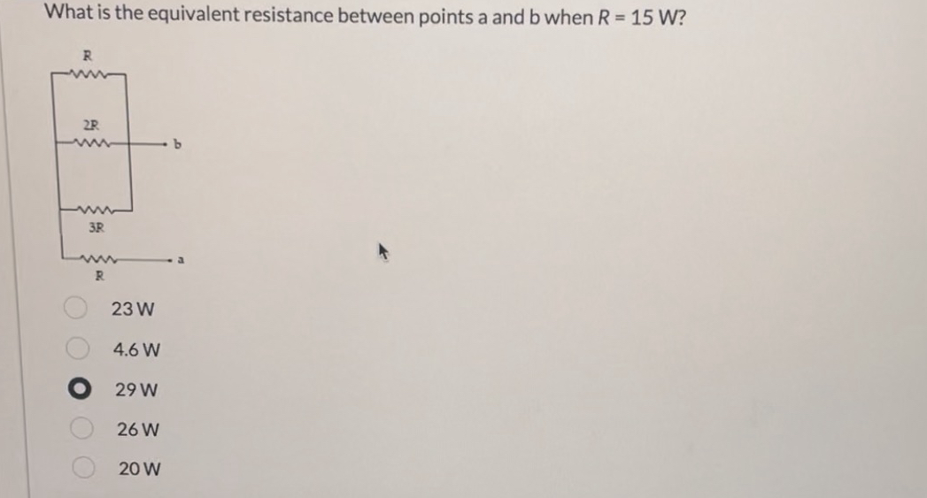 Solved What is the equivalent resistance between points a | Chegg.com