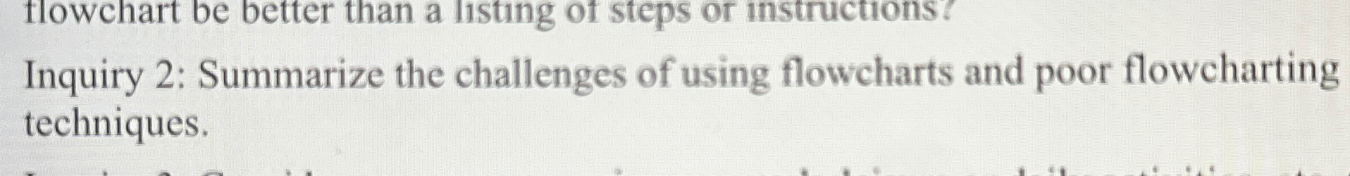 Solved Inquiry 2: Summarize the challenges of using | Chegg.com