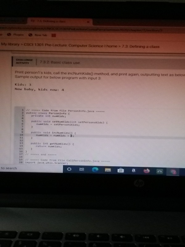 Solved Plages New Tab My library > CSCI 1301 Pre-Lecture | Chegg.com