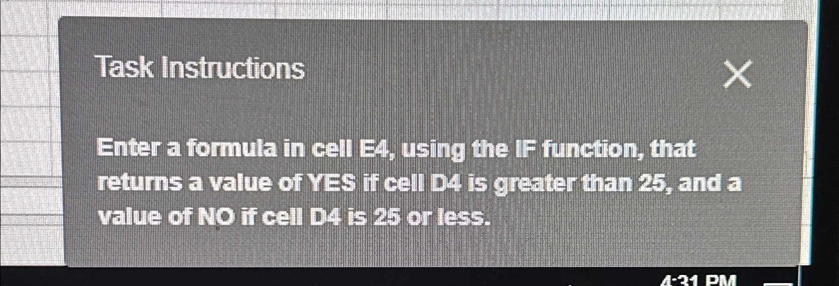 Solved Task InstructionsEnter a formula in cell E4, ﻿using | Chegg.com
