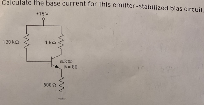 Solved Calculate the base current for this | Chegg.com