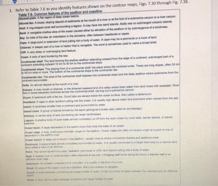 Solved 2. Examine each map to determine whether sea level, | Chegg.com