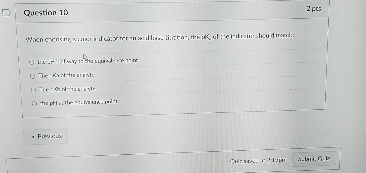 Solved Question 10When choosing a color indicator for an | Chegg.com