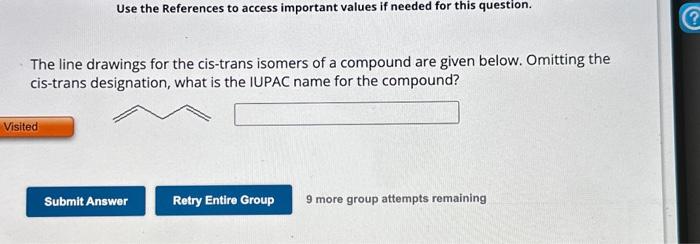 Solved The line drawings for the cis-trans isomers of a | Chegg.com