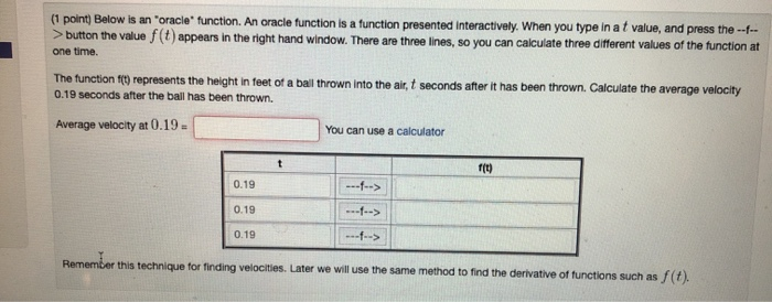 Solved 1 Point Below Is An Oracle Function An Oracle