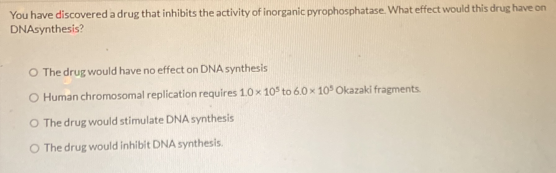 Solved You have discovered a drug that inhibits the activity | Chegg.com