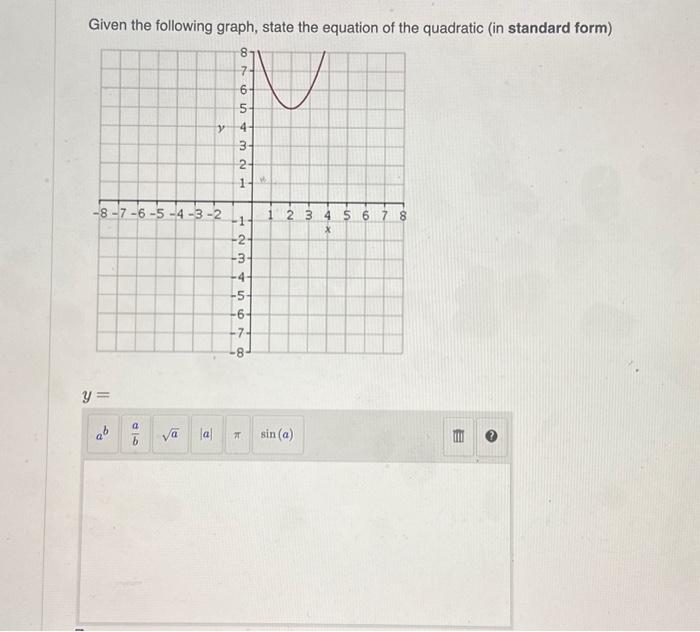 Solved given the following graph, state equation of the | Chegg.com