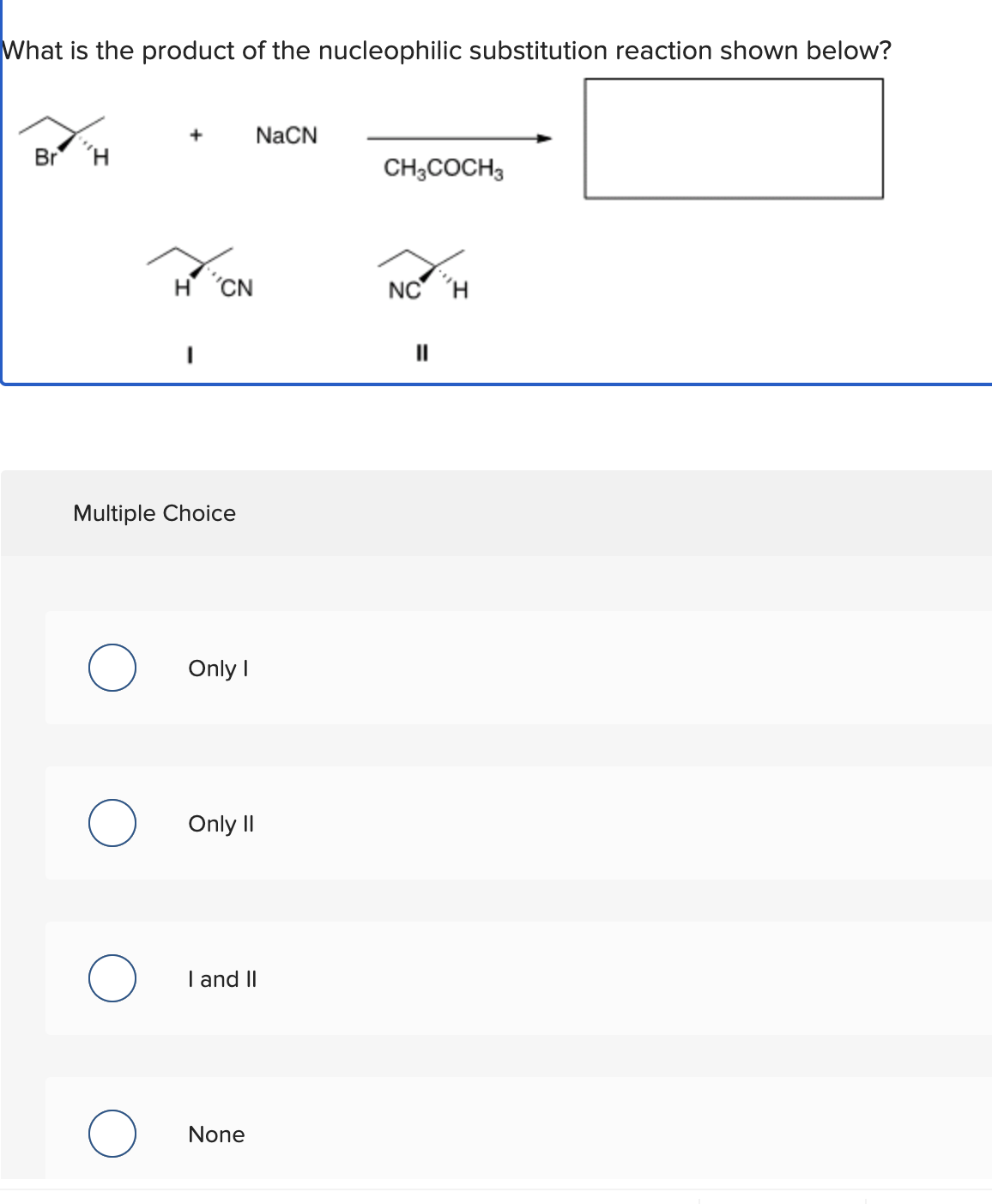 Solved What is the product of the nucleophilic substitution | Chegg.com
