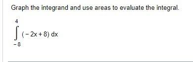 Solved Graph the integrand and use areas to evaluate the | Chegg.com