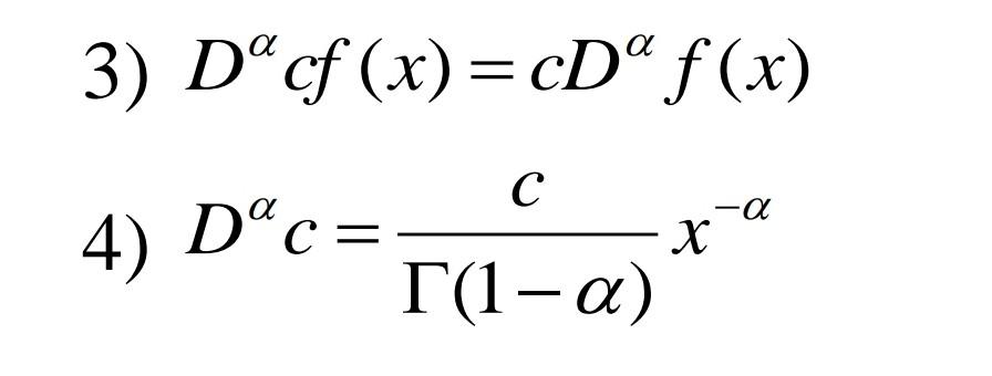 Solved 3) Ꭰ°cf (x) = cᎠ f (x) C 4) ᎠᎴc = -2 X Ꮁ(1-2) | Chegg.com