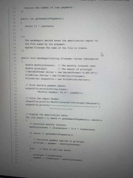 Code Listing cisz-1 (Amortization.java) import jaya. | Chegg.com