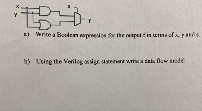 Solved у A Write A Boolean Expression For The Output F In 7642