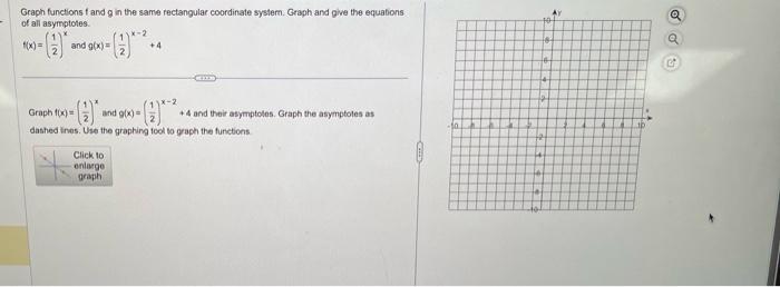 Solved Graph functions f and g in the same rectangular | Chegg.com