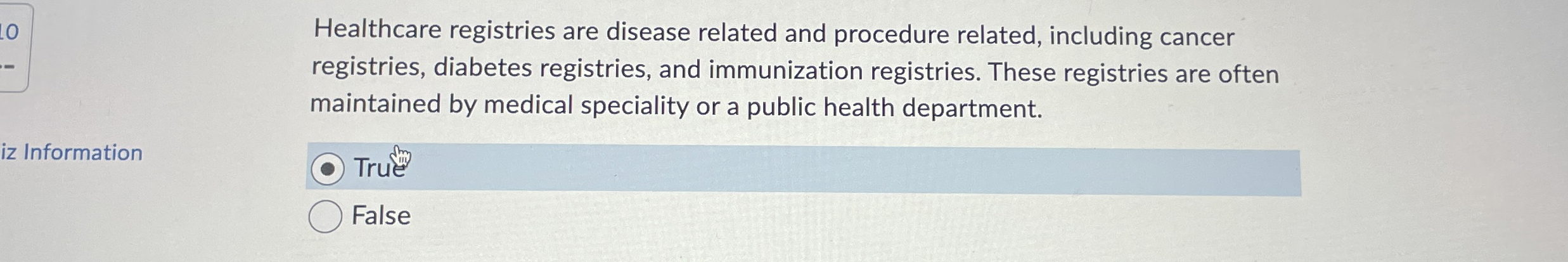 Solved Healthcare registries are disease related and | Chegg.com