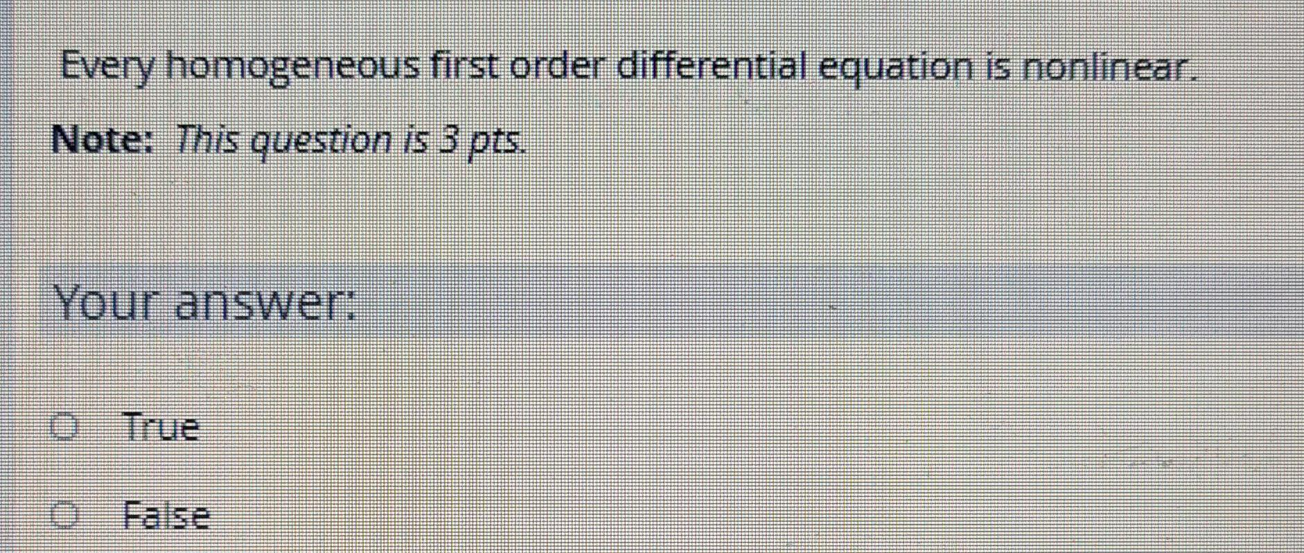 Solved Every homogeneous first order differential equation | Chegg.com