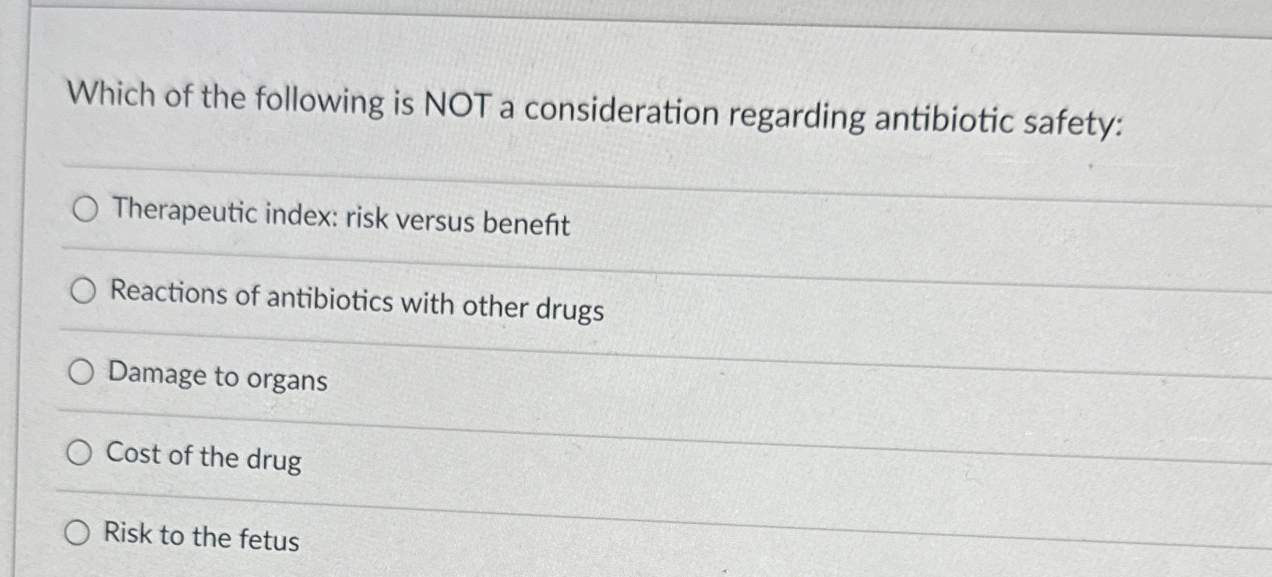 Solved Which of the following is NOT a consideration | Chegg.com
