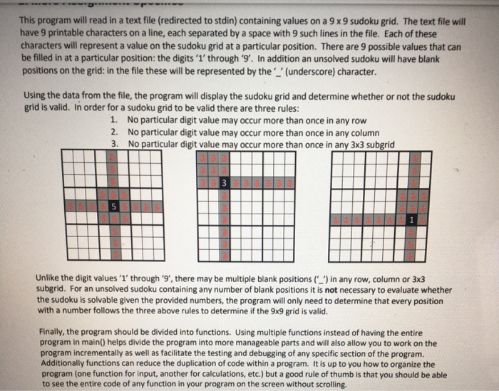 Solved This program will read in a text file (redirected to | Chegg.com
