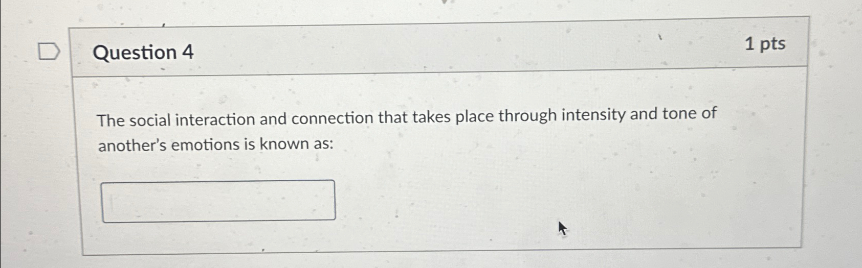 Solved Question 41ptsThe social interaction and connection | Chegg.com