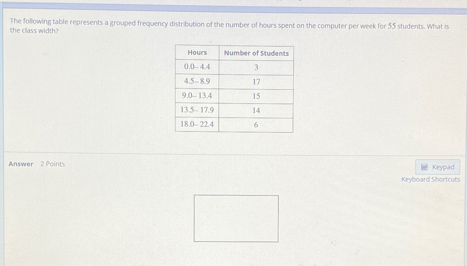 Solved The following table represents a grouped frequency | Chegg.com