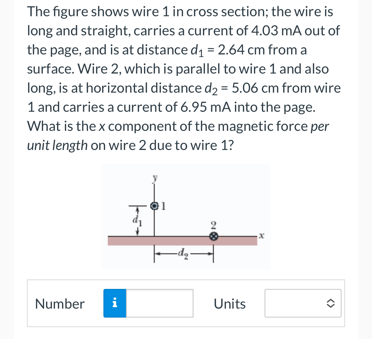 Solved The figure shows wire 1 ﻿in cross section; the wire | Chegg.com