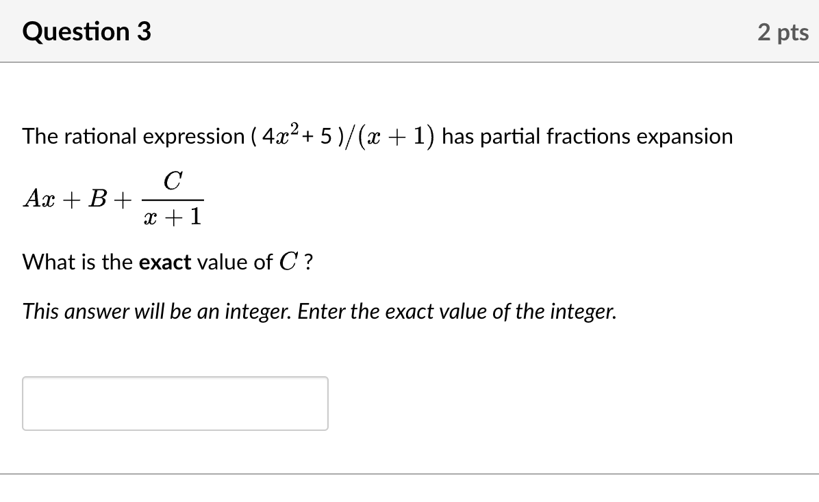 Solved The Rational Expression 4x 2 5 X 1 ﻿has Partial