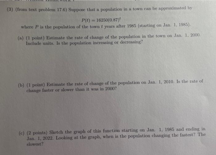 Solved 3) (from text problem 17.6) Suppose that a population | Chegg.com