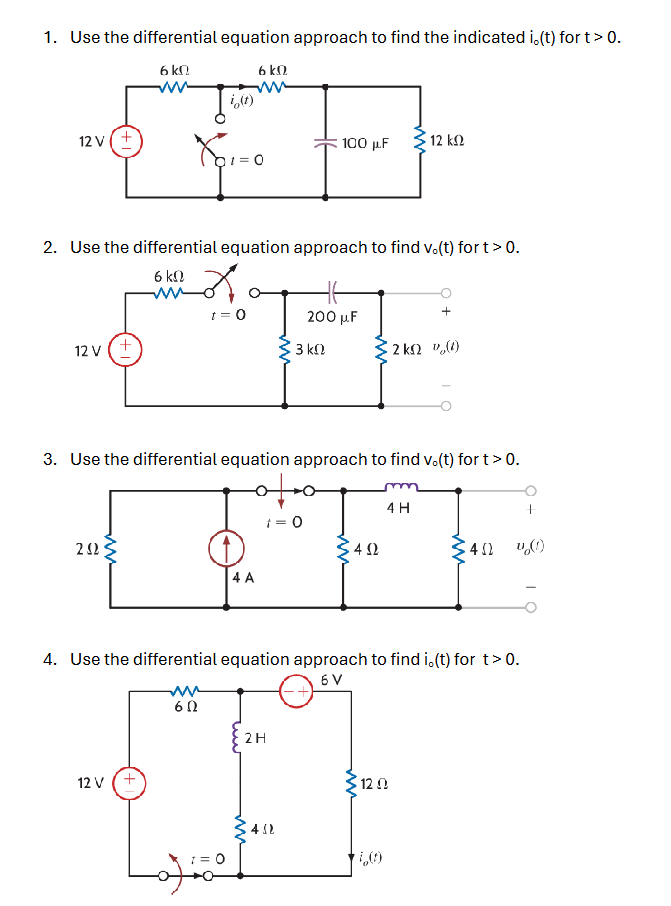 Solve using the method said only and show all work | Chegg.com