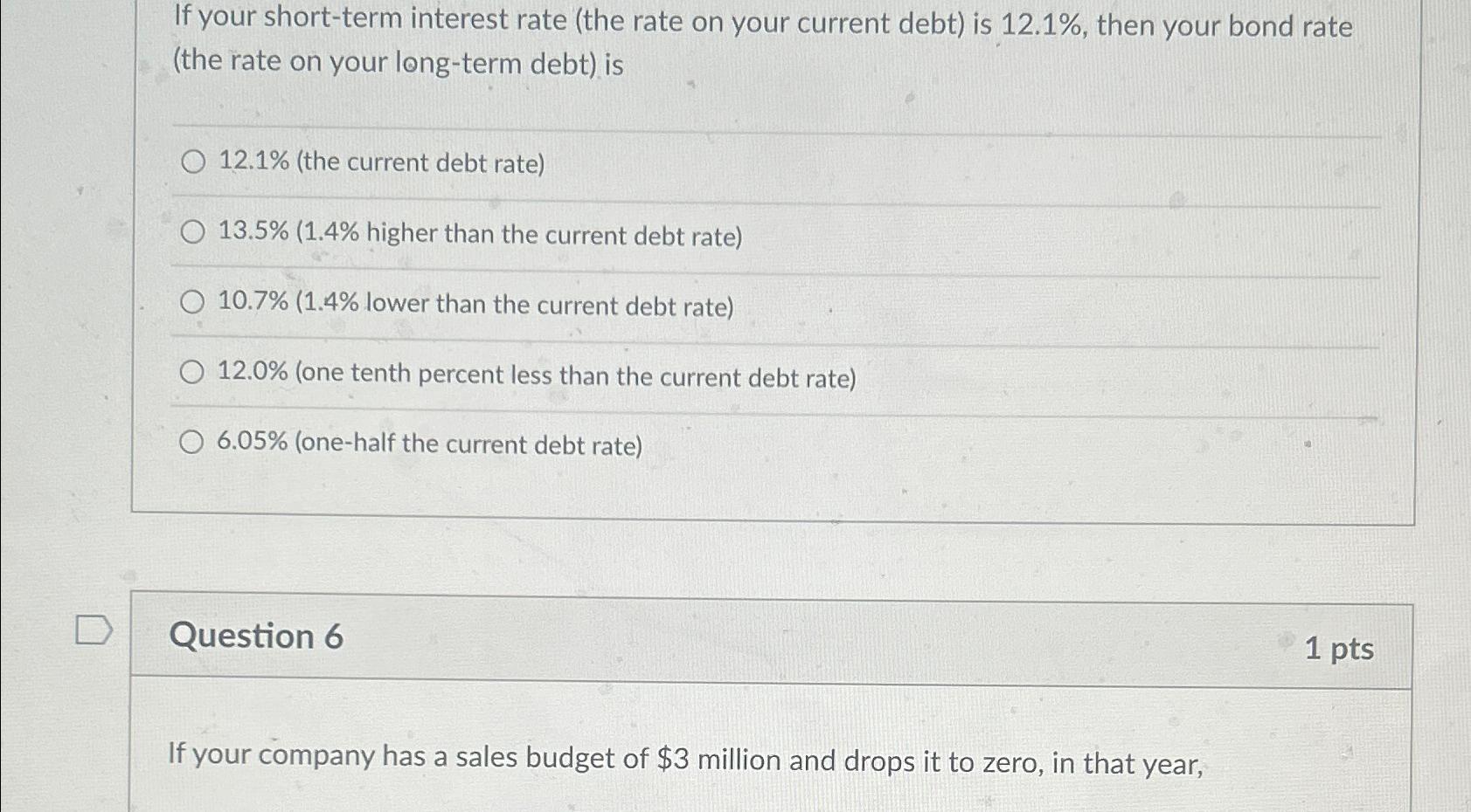 Solved If your short-term interest rate (the rate on your | Chegg.com