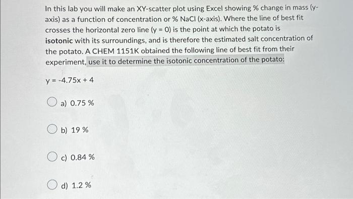 Solved In this lab you will make an XY-scatter plot using | Chegg.com