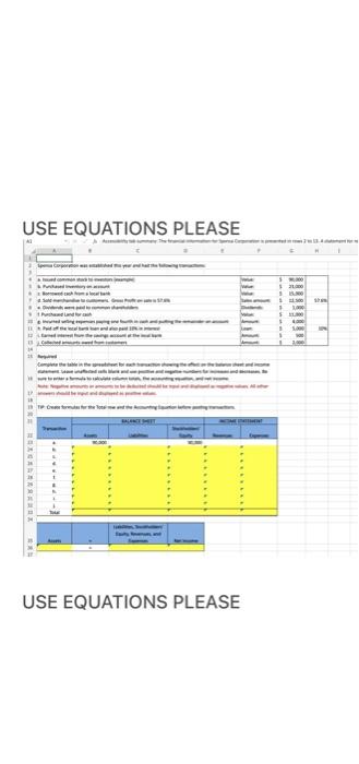 Solved USE EQUATIONS PLEASE USE EQUATIONS PLEASE statement. | Chegg.com Solved USE EQUATIONS PLEASE USE EQUATIONS PLEASE statement. | Chegg.com