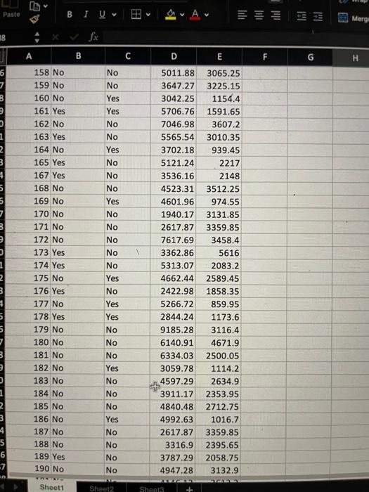 Using the Food and Travel Spending.xlsx data, select | Chegg.com