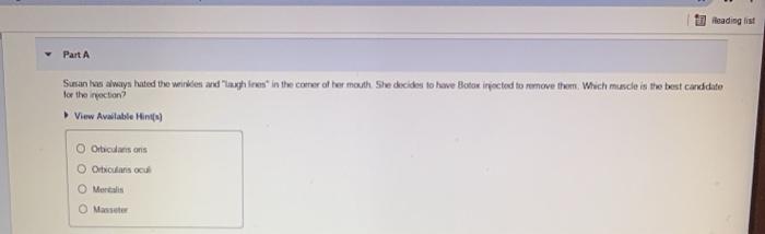 leading list Part A Susan hom always hated the wirket | Chegg.com