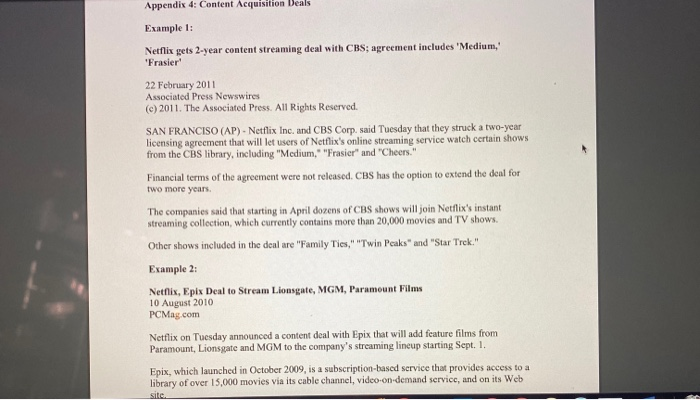 Solved Case Questions: 1. Why did Netflix change its content | Chegg.com