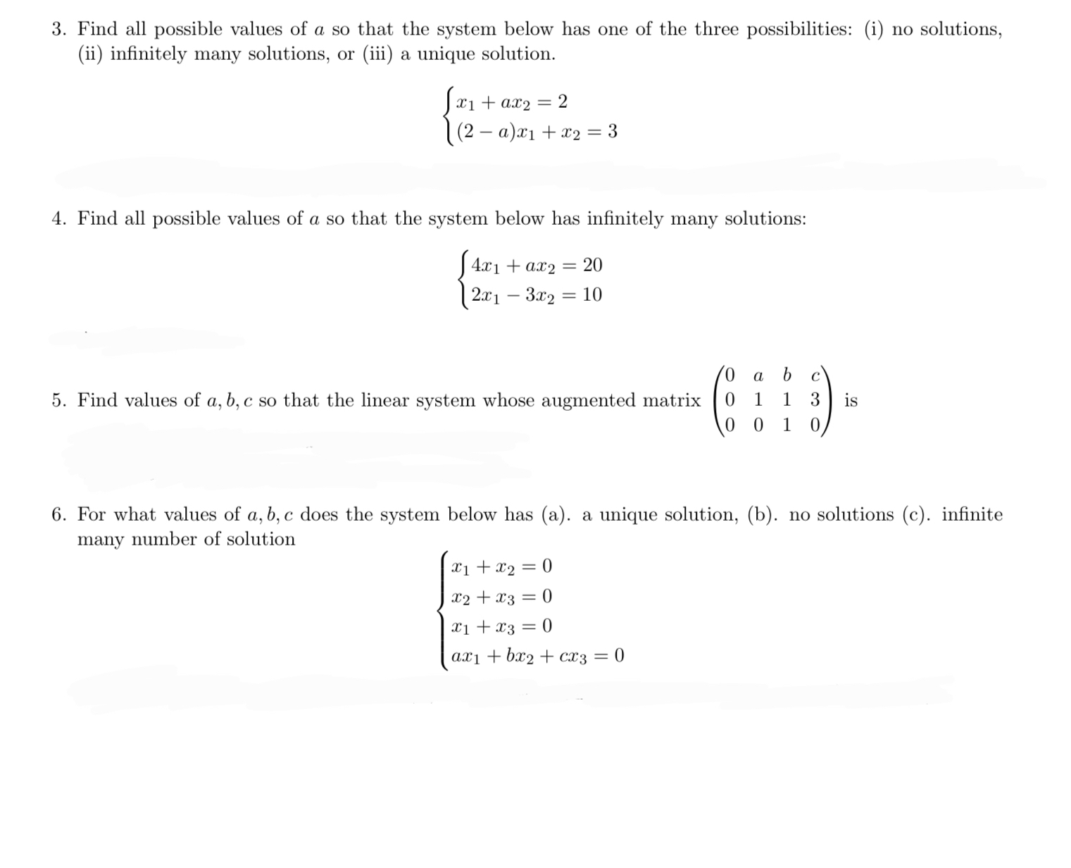 Solved Hello may I please get some help with numbers 3,4,5, | Chegg.com