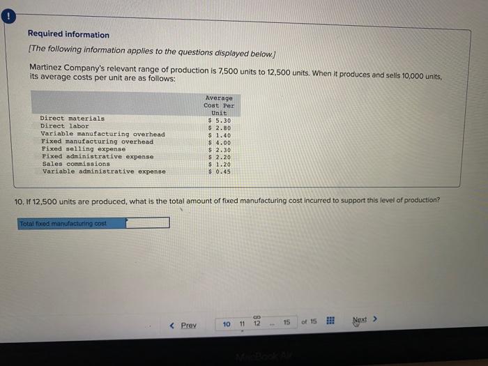 Solved Required information [The following information | Chegg.com