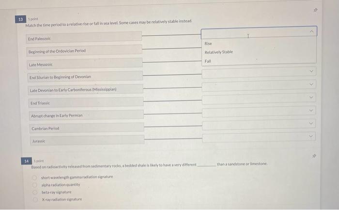 Solved Match the fomber in millions of years with the | Chegg.com