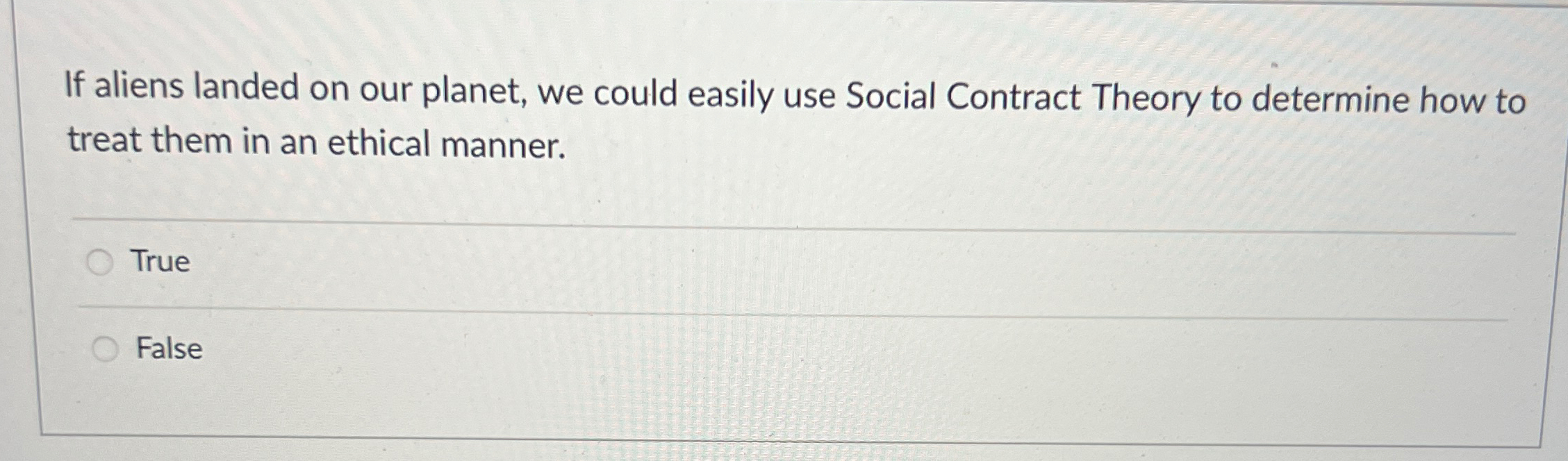 Solved If aliens landed on our planet, we could easily use | Chegg.com