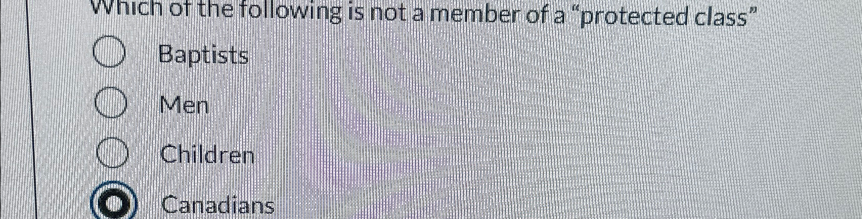 Solved Which of the following is not a member of a | Chegg.com