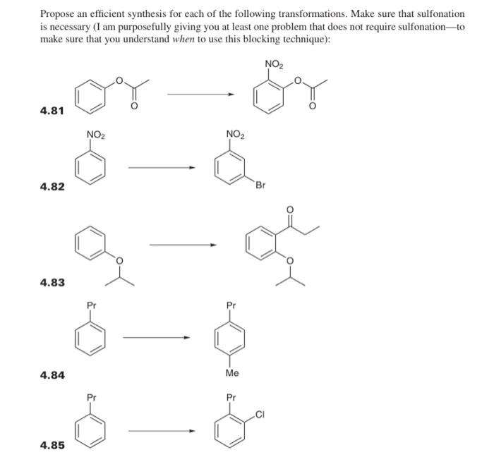 Solved Propose an efficient synthesis for each of the | Chegg.com