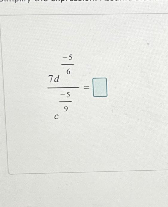 Solved 7d-56c-59= | Chegg.com