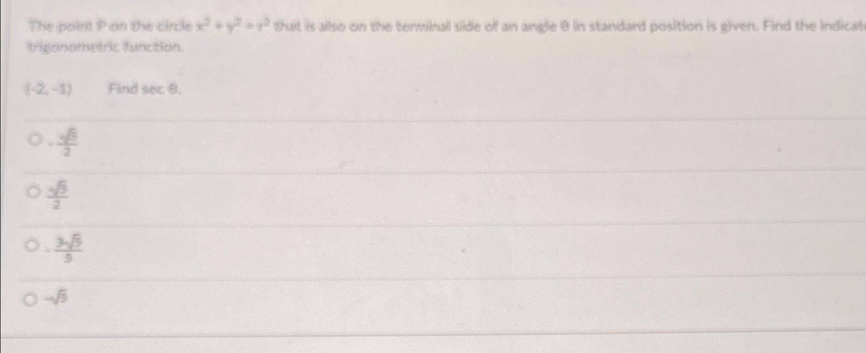 Solved The point P on the circle x2+y2=y2 ﻿that is aiso on | Chegg.com