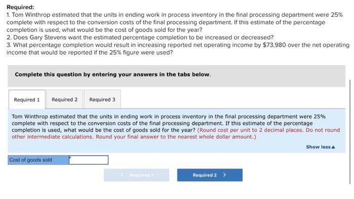 Solved Gary Stevens and Mary James are production managers | Chegg.com