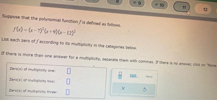 Solved Suppose that the polynomial function f is defined as | Chegg.com