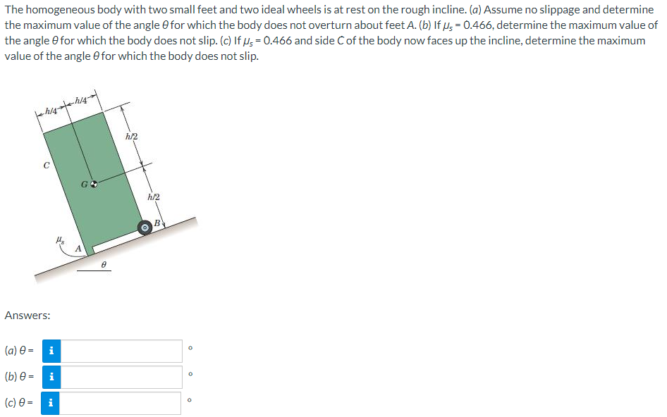 Solved The homogeneous body with two small feet and two | Chegg.com