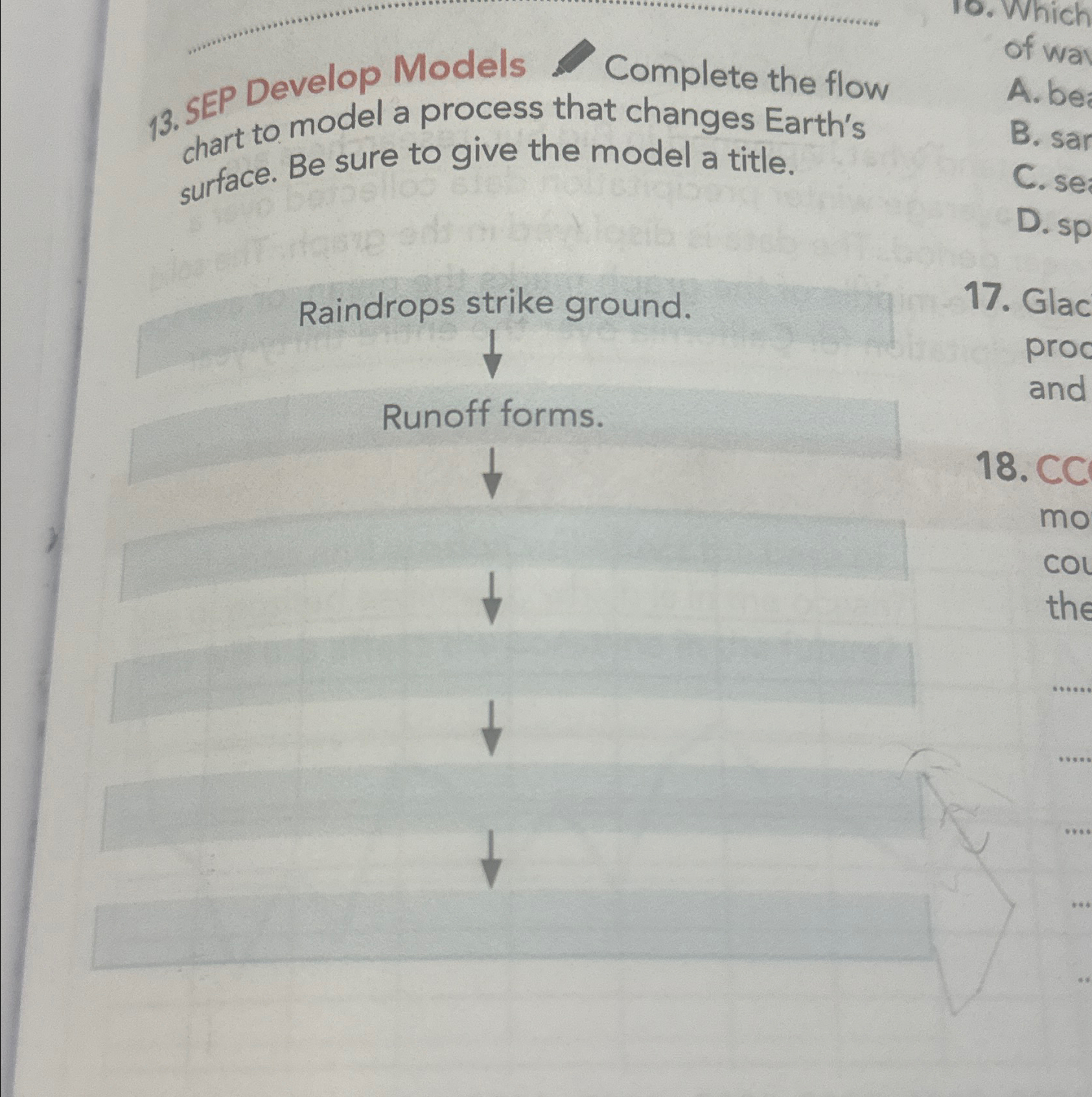 Solved SEP Develop Models Complete the flow chart to model a | Chegg.com