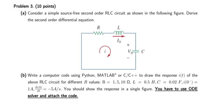 roblem 3. (10 points) (a) Consider a simple | Chegg.com roblem 3. (10 points) (a) Consider a simple | Chegg.com