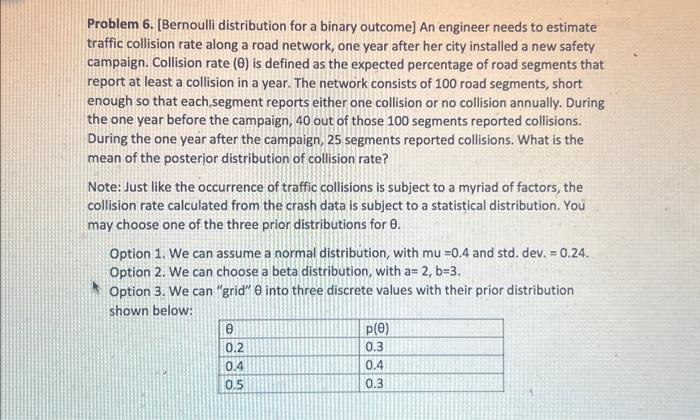 Solved Problem 6 [bernoulli Distribution For A Binary